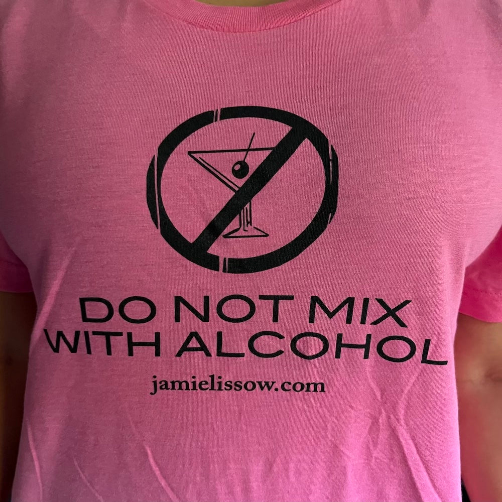 Don't Mix With Alcohol T Shirt - Pink – Greg Gutfeld