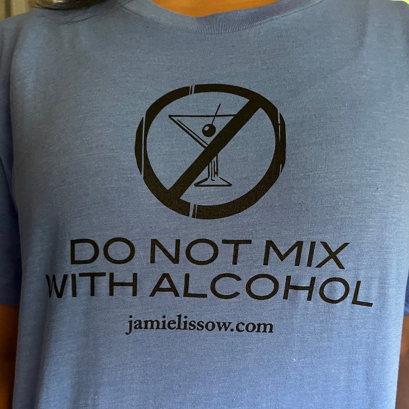 Don't Mix With Alcohol T Shirt - Blue – Greg Gutfeld